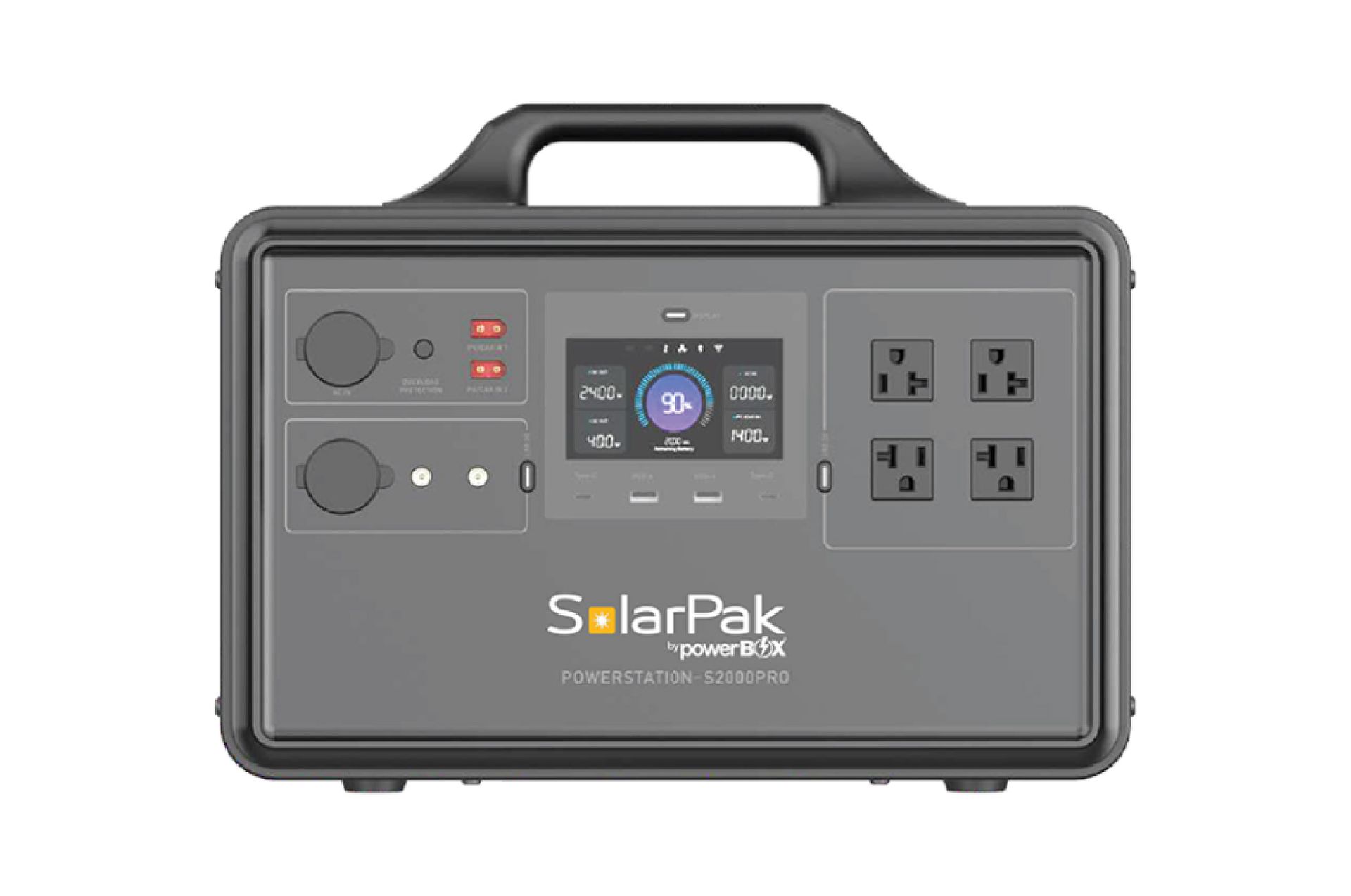 UPS PowerStation Portátil powerBOX SolarPak SLP2200, 2240Wh. 155 PUNTOS ...